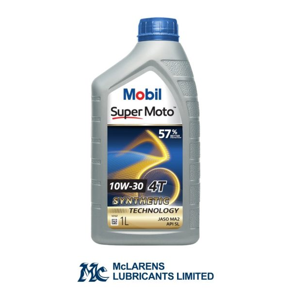 Mobil Super Moto 10W 30 - McLarens Lubricants Limited